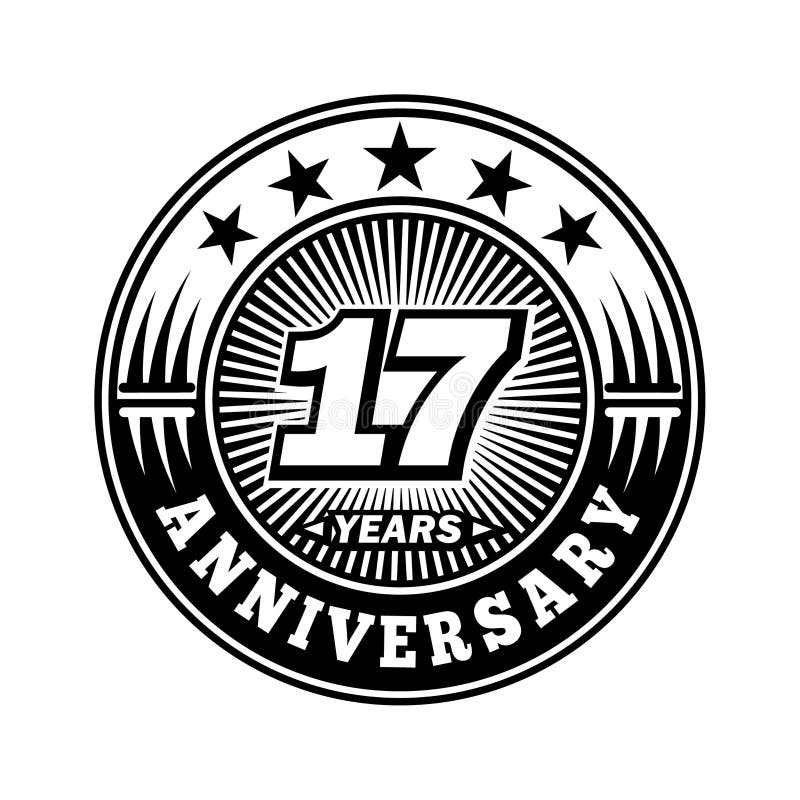 17 Years Anniversary Celebration. 17th Anniversary Logo Design ...