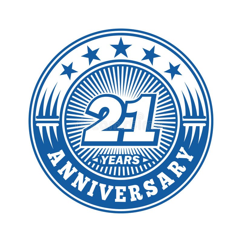 21 Years Anniversary Celebration. 21st Anniversary Logo Design. 21years ...