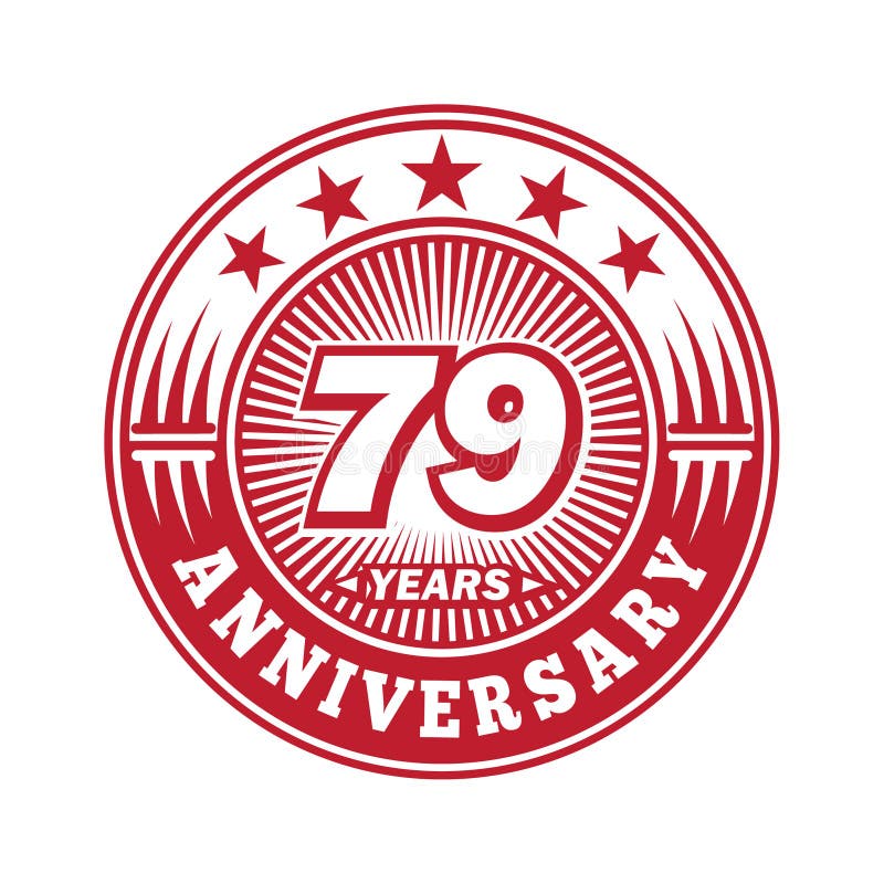79 Years Anniversary Celebration. 79th Anniversary Logo Design. 79years ...