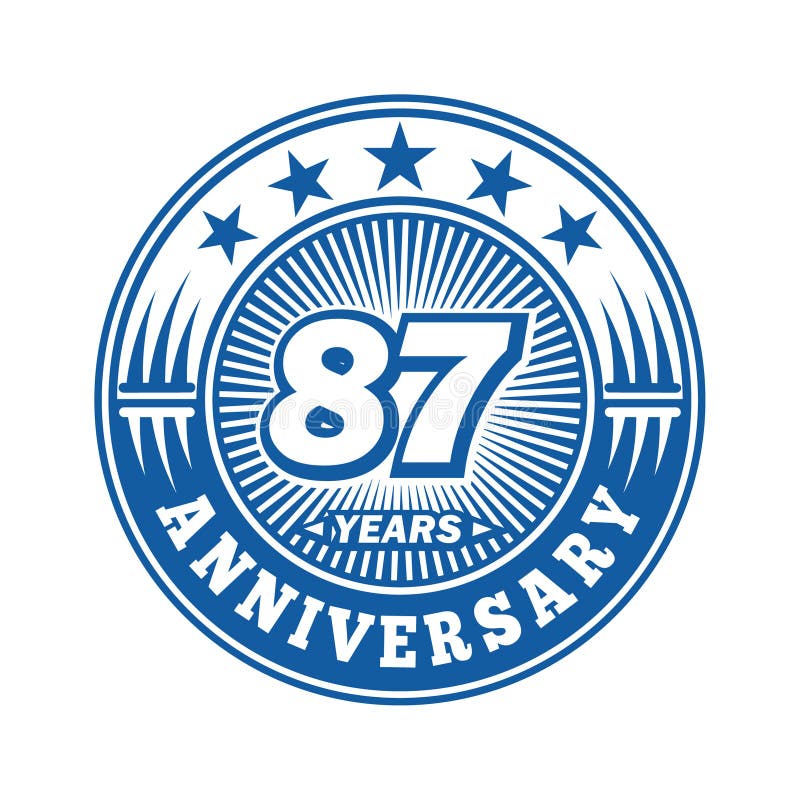 87years Anniversary Stock Illustrations – 65 87years Anniversary Stock ...