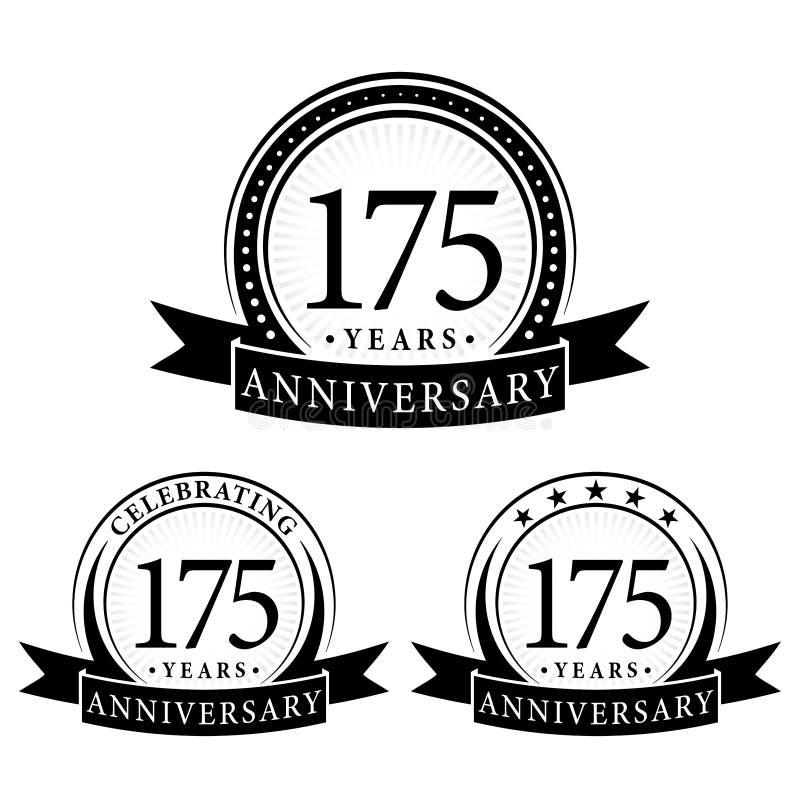 175 Years Anniversary Celebration Logotype. 175th Anniversary Logo ...