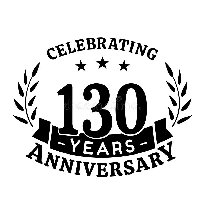 130 Years Anniversary Celebration Logotype. 130th Anniversary Logo ...