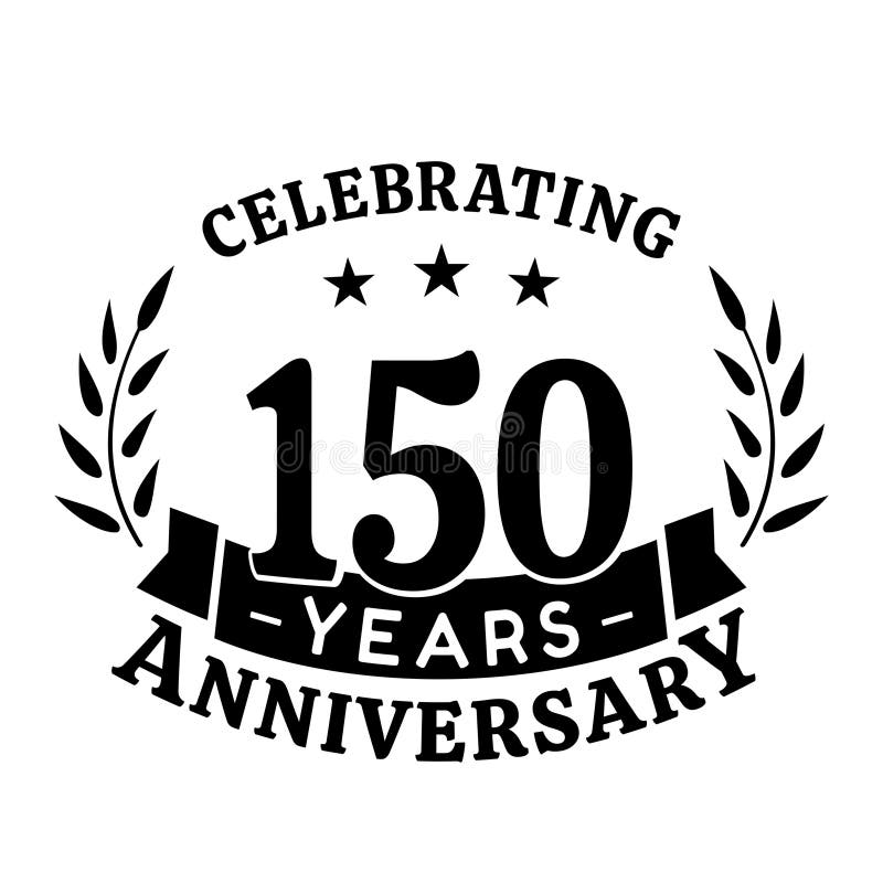 150 Years Anniversary Celebration Logotype. 150th Anniversary Logo ...