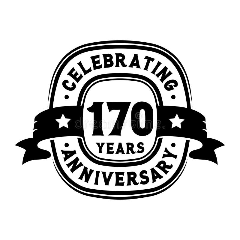 170th Anniversary Celebration Logo Design Template. 170th Anniversary ...