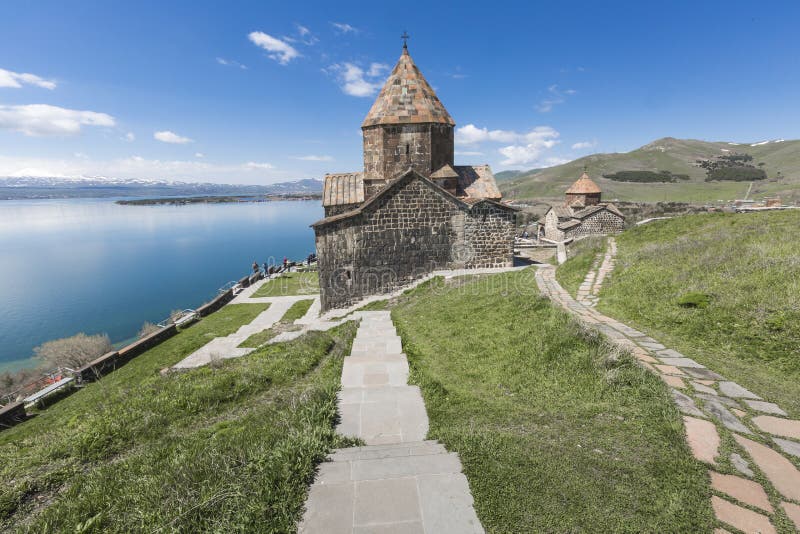 The 9th Century Armenian Monastery of Sevanavank at Lake Sevan ...