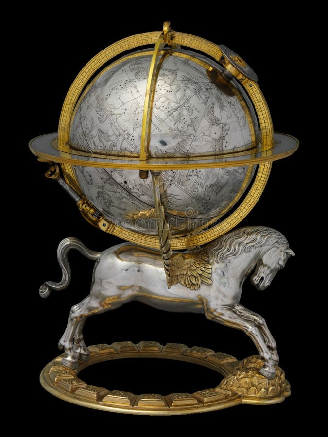 16th Century Celestial Globe with Clockwork by Gerhard Emmoser Stock ...