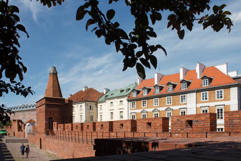 16th-century Defense Wall Warsaw Barbican Editorial Image - Image of ...
