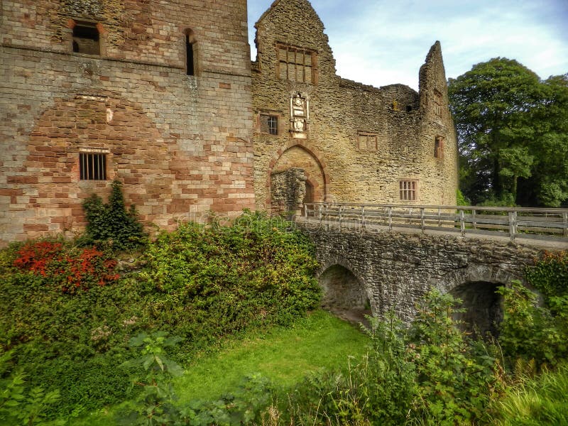 Bridge Over Moat of Ludlow Castle Stock Photo - Image of castle, ludlow ...