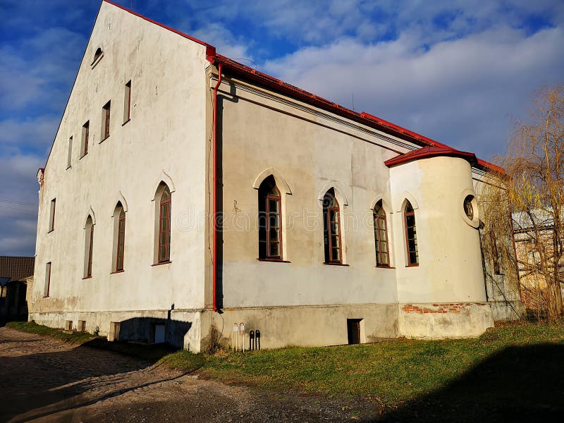 Complex of Three Jewish Synagogues in Kalvarija Lithuania Stock Photo ...