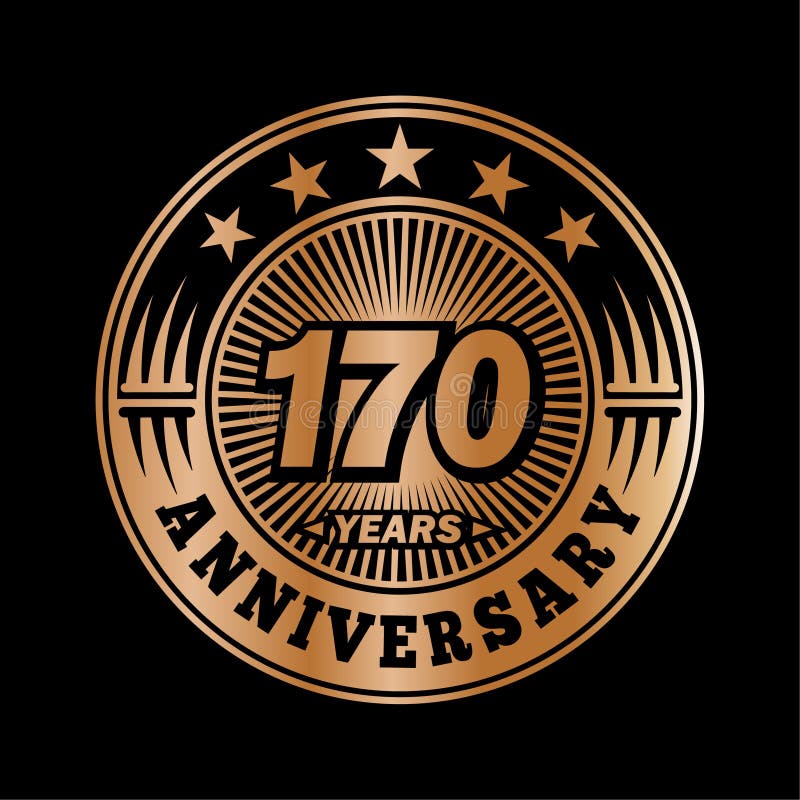 170 Years Anniversary Celebration. 170th Anniversary Logo Design ...