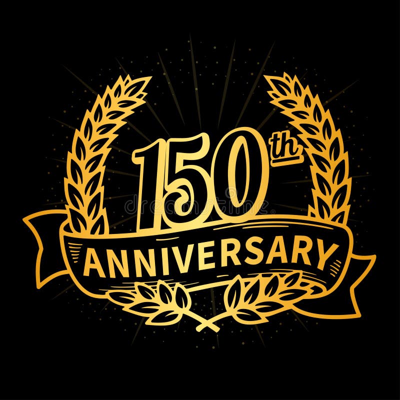 150 Years Logo Stock Illustrations – 325 150 Years Logo Stock ...