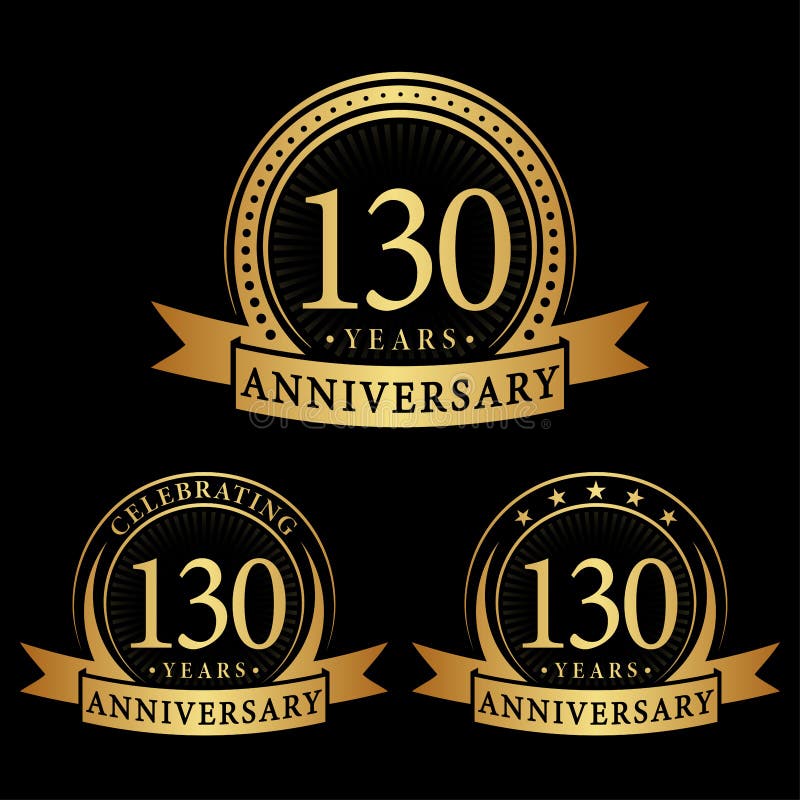 130 Years Anniversary Celebration Logotype. 130th Anniversary Logo ...