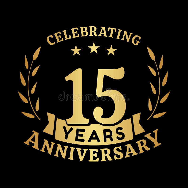 15 Years Anniversary Celebration Logotype. 15th Anniversary Logo ...