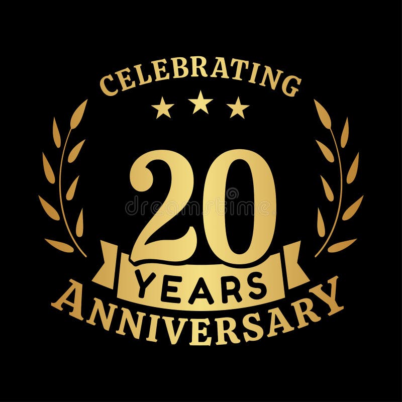 20 Years Anniversary Celebration Logotype. 20th Anniversary Logo ...