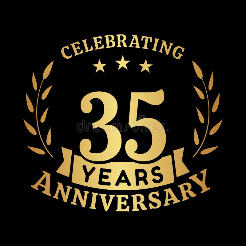 35 Years Anniversary Celebration Logotype. 35th Anniversary Logo ...