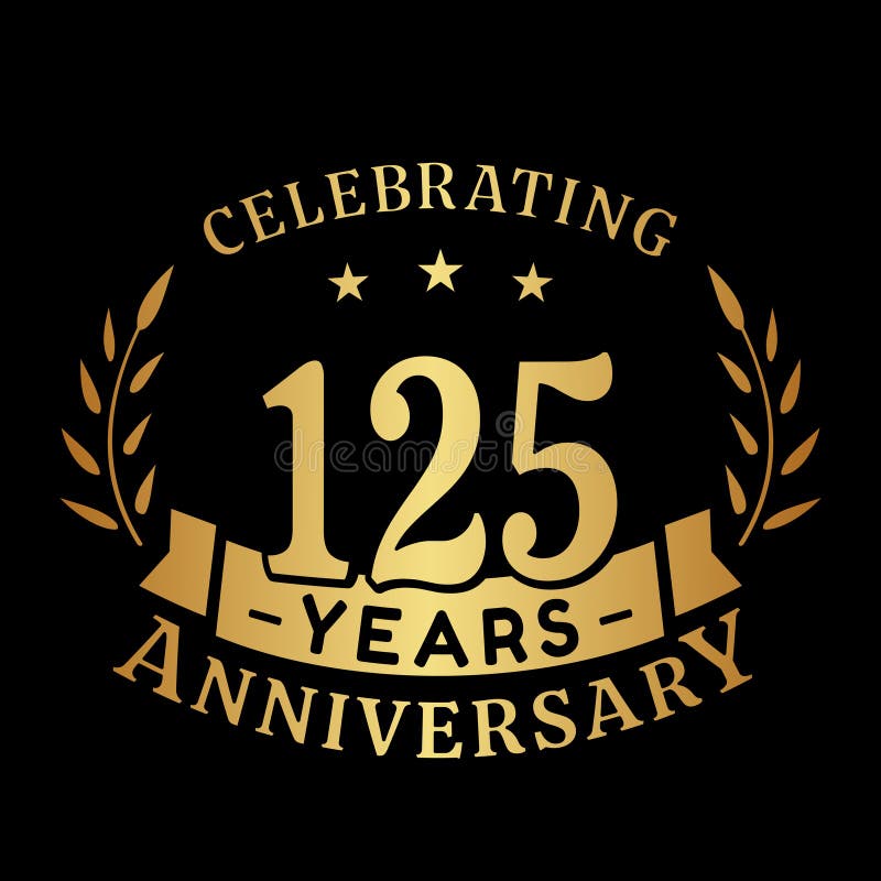 125 Years Anniversary Celebration Logotype. 125th Anniversary Logo ...
