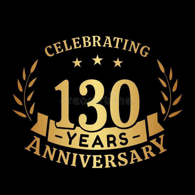 130 Years Anniversary Celebration Logotype. 130th Anniversary Logo ...