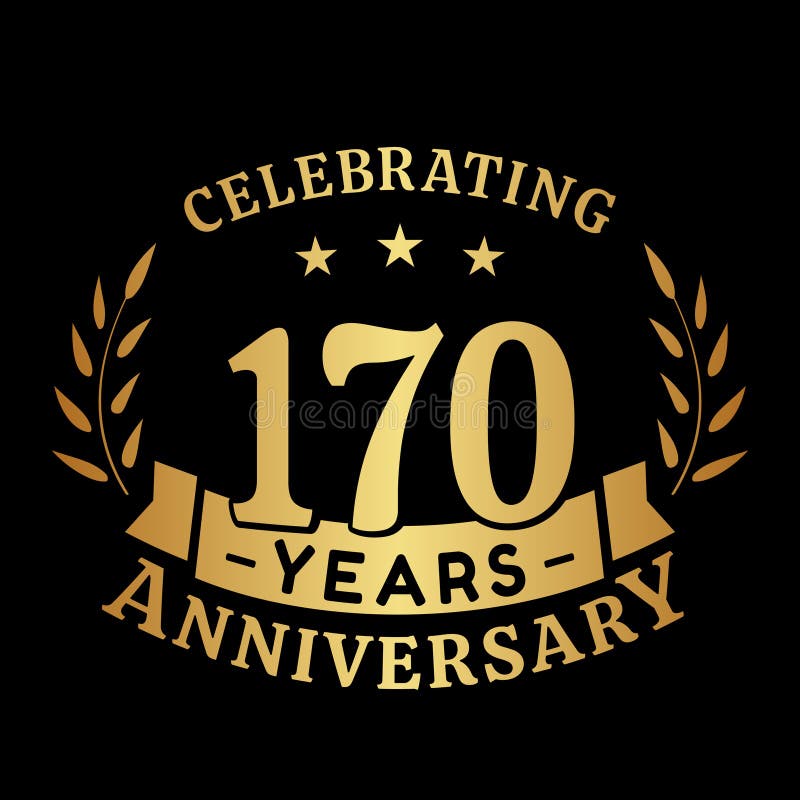 170 Years Anniversary Celebration Logotype. 170th Anniversary Logo ...