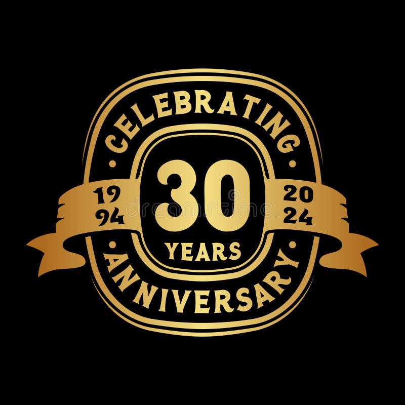 30th Anniversary Celebration Logo Design Template. 30th Anniversary ...