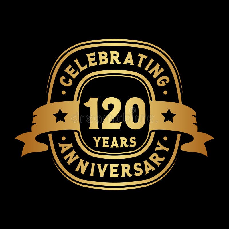 120th Anniversary Celebration Logo Design Template. 120th Anniversary ...