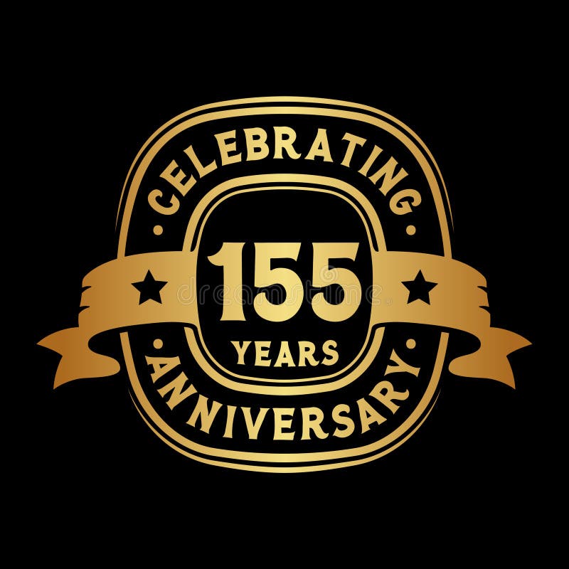 155th Anniversary Celebration Logo Design Template. 155th Anniversary ...