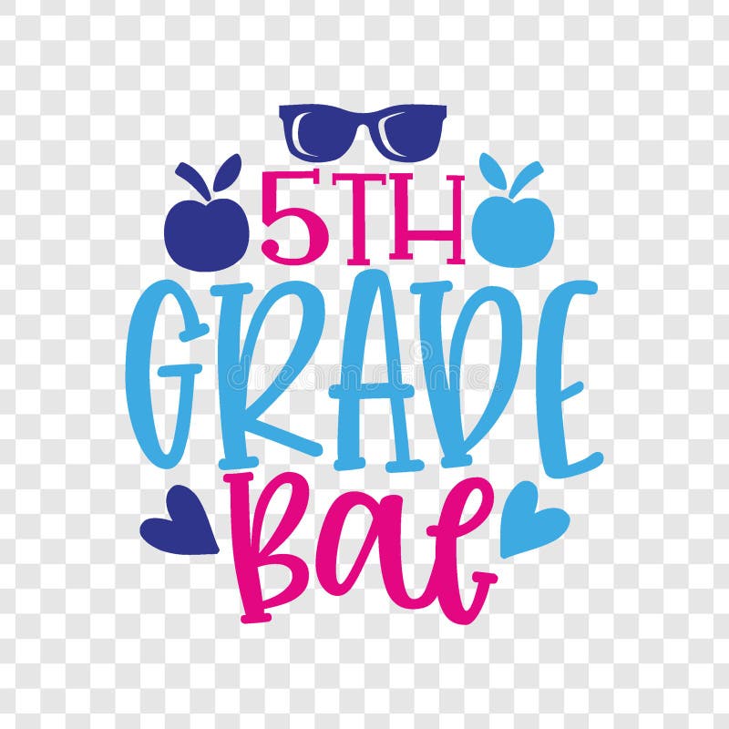 5th Grade Bal Stickers Vector Stock Vector - Illustration of quotes ...