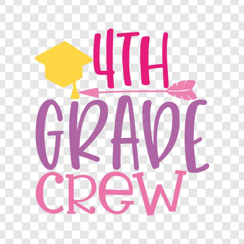 4th Grade Crew Stickers Vector Stock Vector - Illustration of season ...