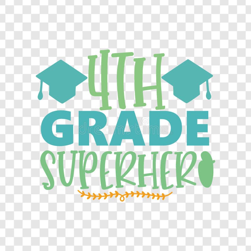 4th Grade Superhero Stickers Vector Stock Vector - Illustration of ...