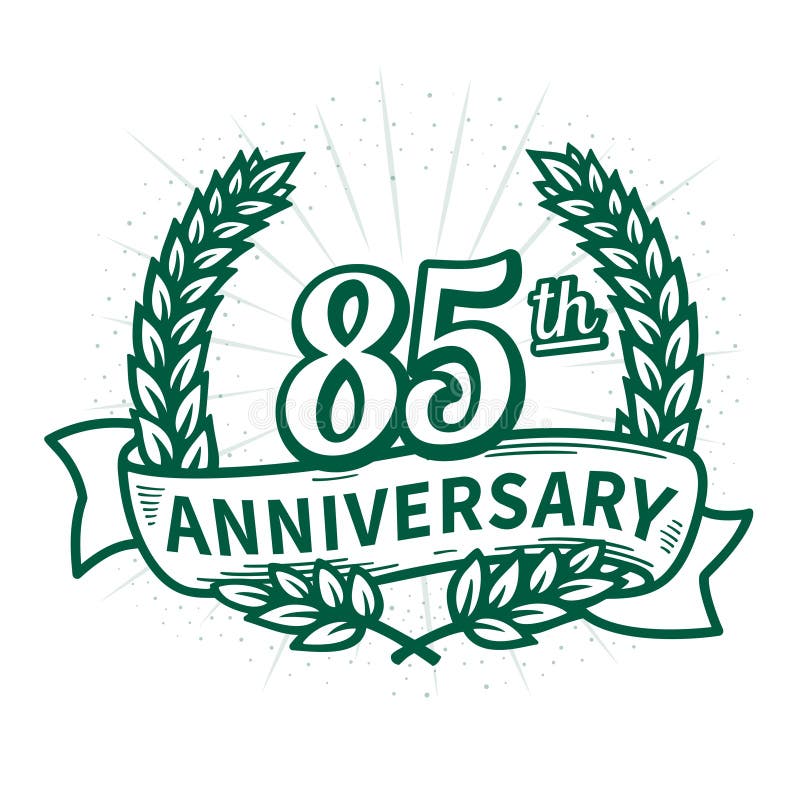 85 Years Anniversary Celebration Logotype. 85th Anniversary Logo ...