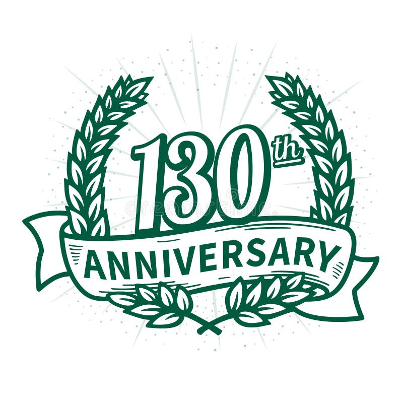 130 Years Anniversary Celebration Logotype. 130th Anniversary Logo ...