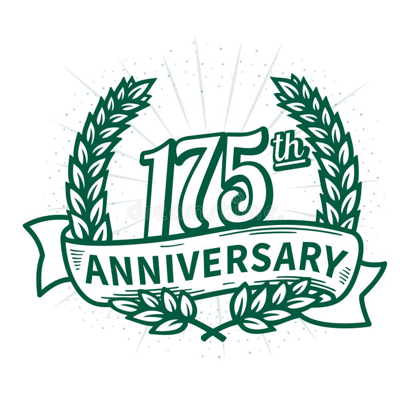175 Years Anniversary Celebration Logotype. 175th Anniversary Logo ...