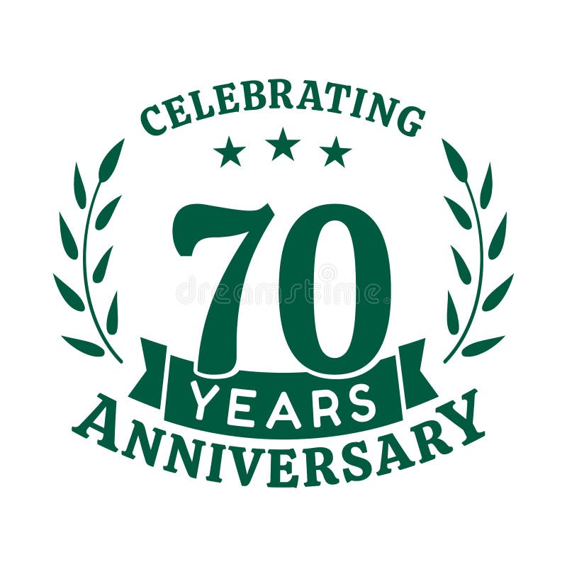 70 Years Anniversary Celebration Logotype. 70th Anniversary Logo ...