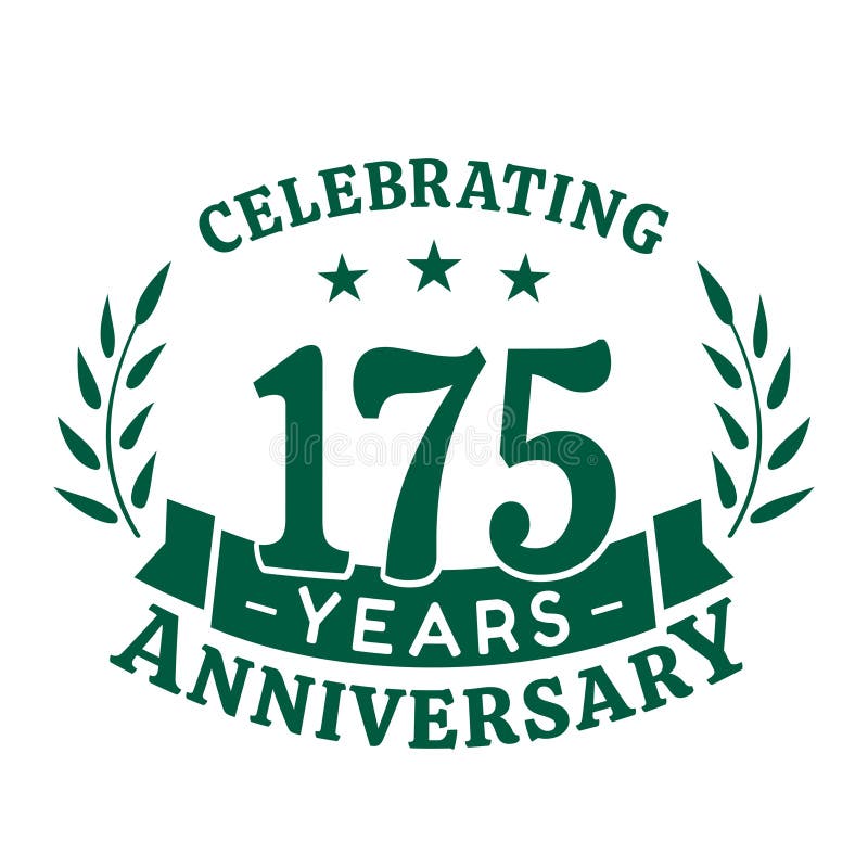 175 Years Anniversary Celebration Logotype. 175th Anniversary Logo ...