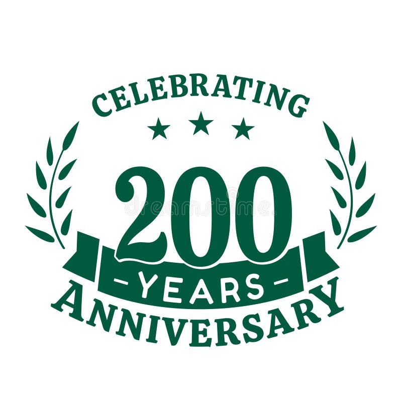 200 Years Anniversary Celebration Logotype. 200th Anniversary Logo ...