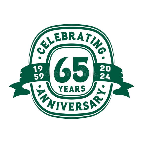 65th Anniversary Celebration Logo Design Template. 65th Anniversary ...