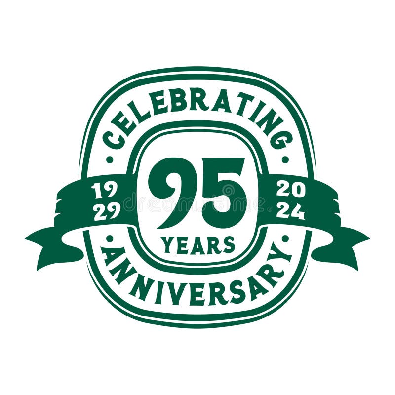95th Anniversary Celebration Logo Design Template. 95th Anniversary ...