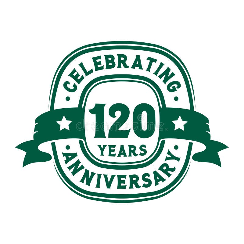 120th Anniversary Celebration Logo Design Template. 120th Anniversary Vector and Illustration ...