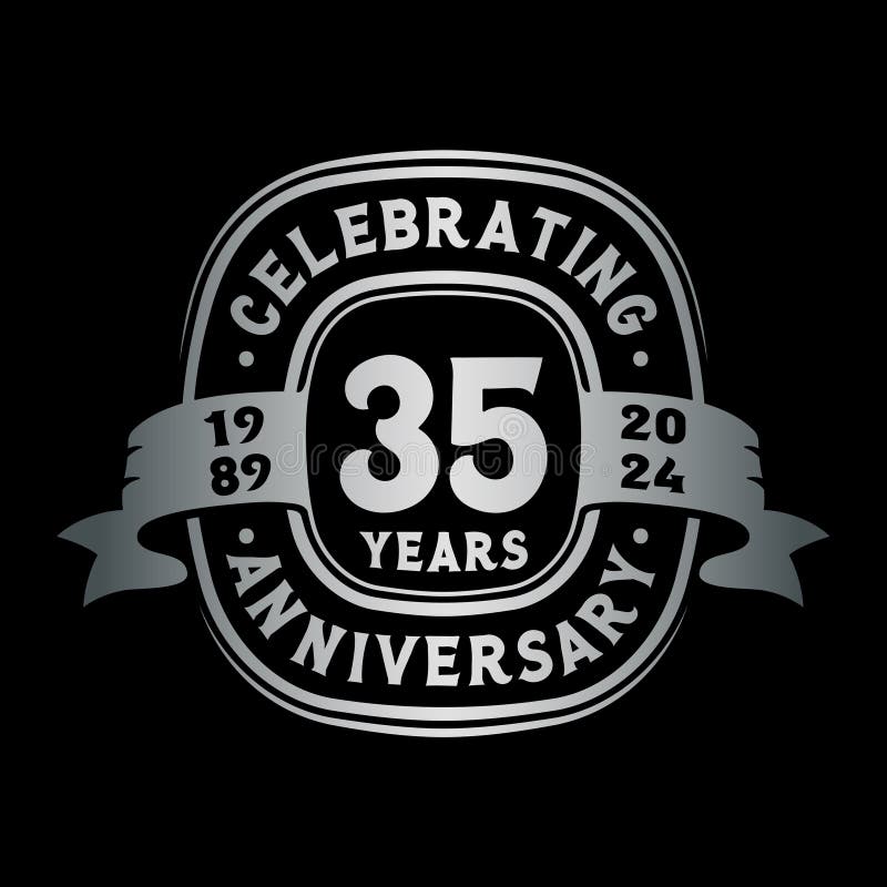 35th Anniversary Celebration Logo Design Template. 35th Anniversary ...