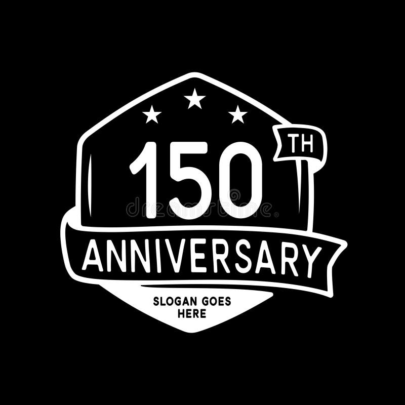 150 Years Anniversary Celebration Hexagon Design Template. 150th ...