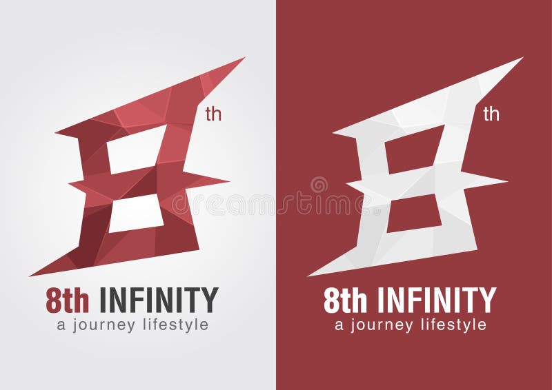 8th Infinity Icon Symbol from an Alphabet Letter Number 8. Stock Vector ...