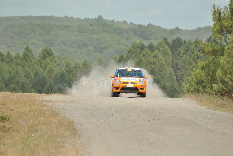 35th Istanbul Rally Gocbeyli Track Editorial Stock Photo - Image of ...