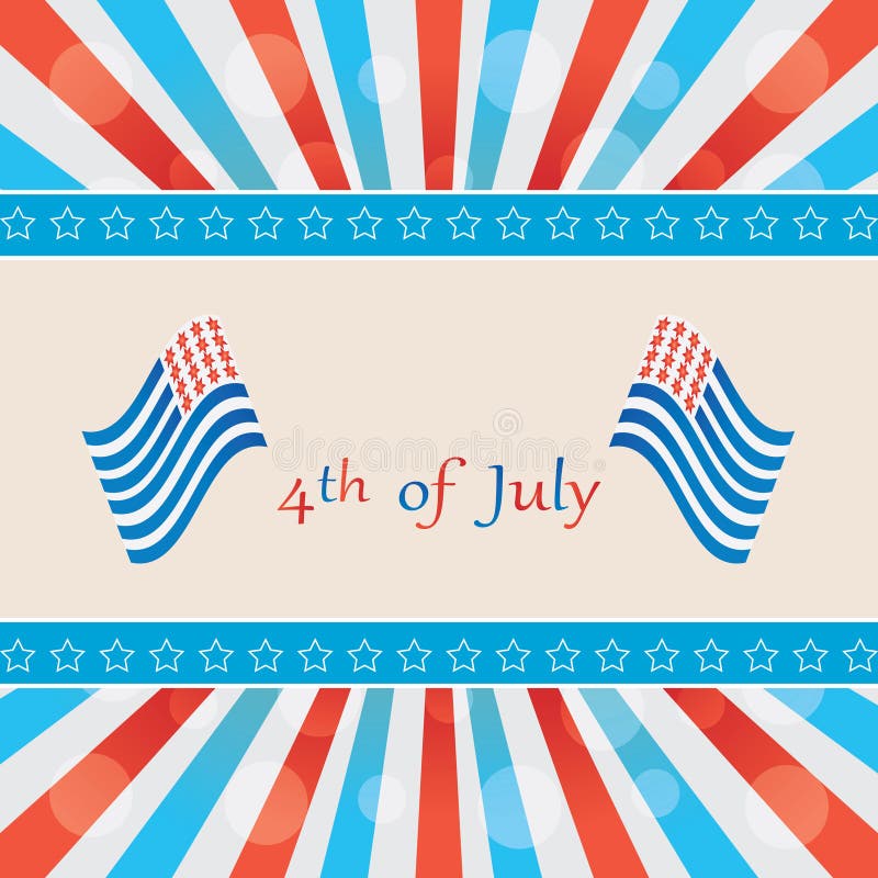 4 th of july background . stock vector. Illustration of conceptual ...