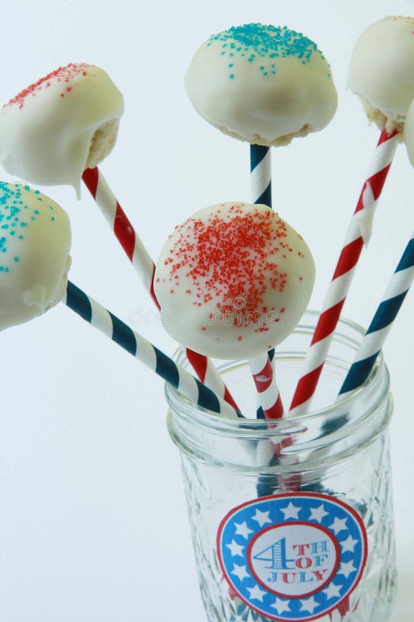 4th of July Cake Pops stock photo. Image of family, july - 42585216