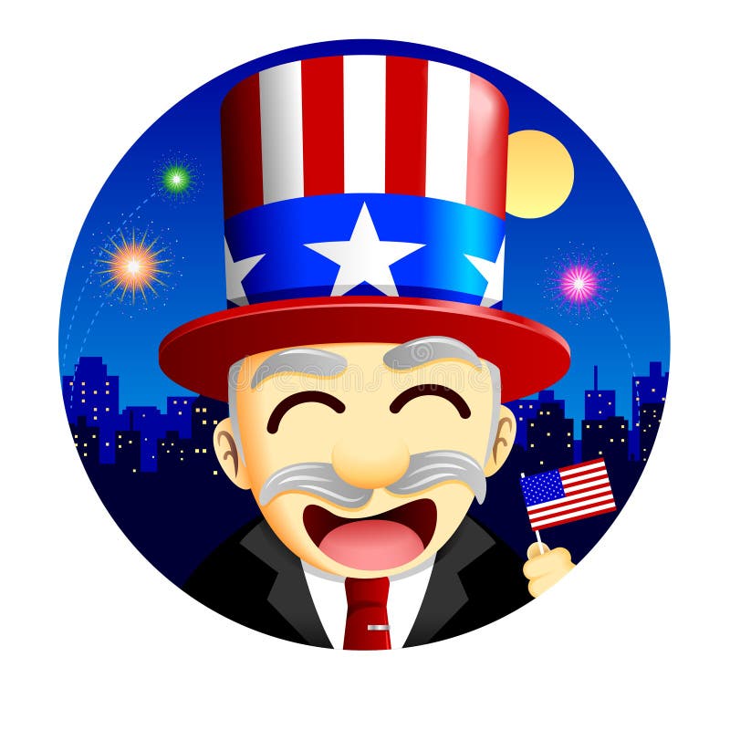 Happy 4th of July stock vector. Illustration of white - 24495889