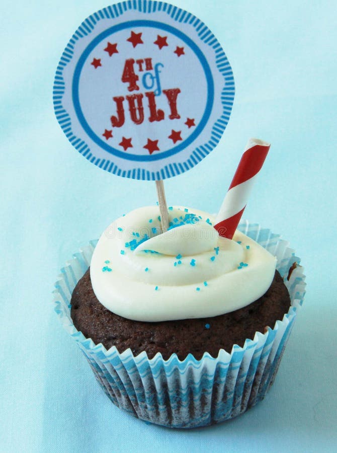 4th of July Cupcake stock photo. Image of cute, family - 42543780