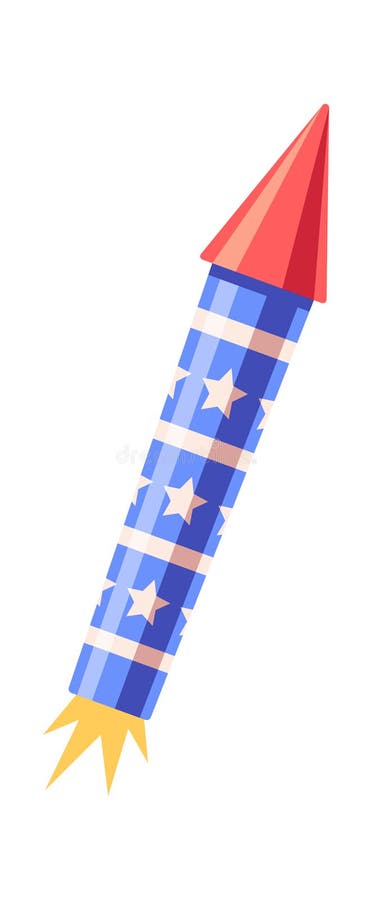 4th of July Firework Cartoon Stock Illustration - Illustration of july ...