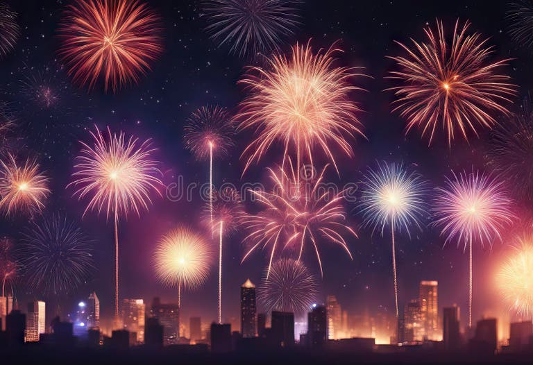 4th of July Fireworks Loopable Background Stock VideoFirework Explosive ...