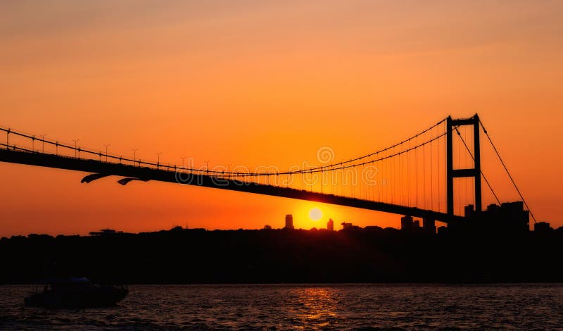 15th July Martyrs Bridge. Bosphorus Bridge Stock Image - Image of ...