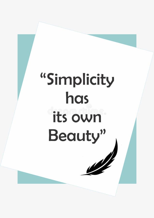 12th July National Simplicity Day Poster with Quote Stock Illustration ...