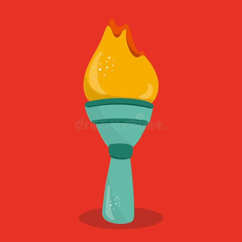 4th July Owl Torch 15 stock illustration. Illustration of torch - 198982650